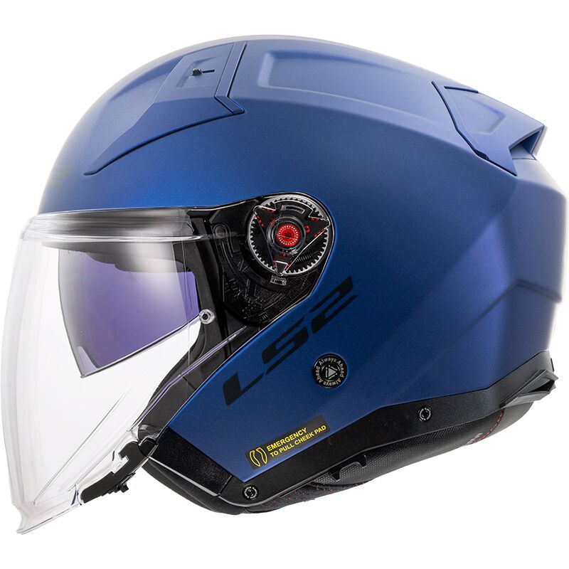 LS2 INFINITY II jet helmet OF603 - matt black – Aventurx EU